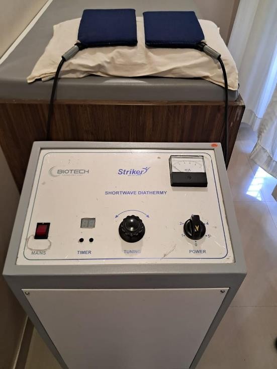 electromagnetic waves generate heat by tissue resistance to electric ...